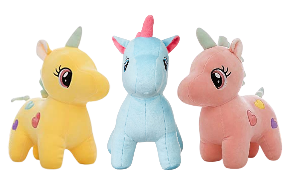 Buy PARTEET Super Soft Plush Unicorn Toy Soft Stuffed for Kids 25 cm(Assorted)(MADE in INDIA ...