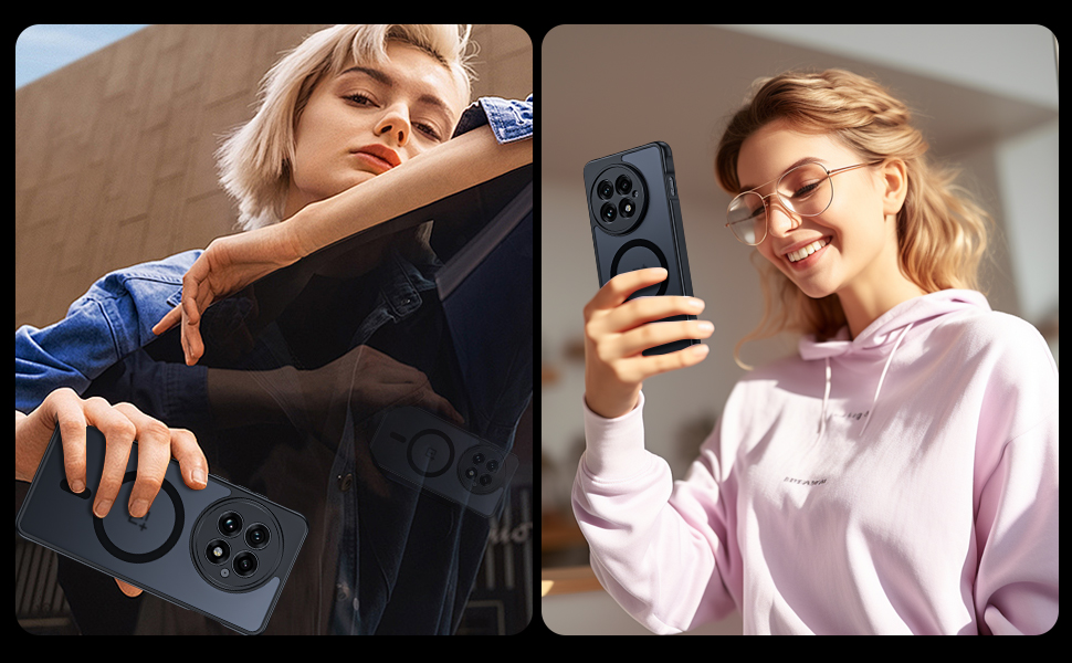 Amazon.com: Bimanpap Matte Case for Oneplus 13R 5G with Screen Protector, Compatible with ...