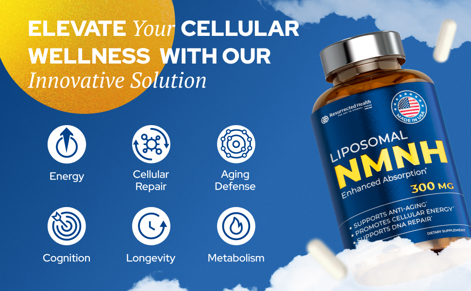 Amazon.com: Resurrected Health NMN Supplement Alternative - Liposomal NMNH (Dihydronicotinamide ...