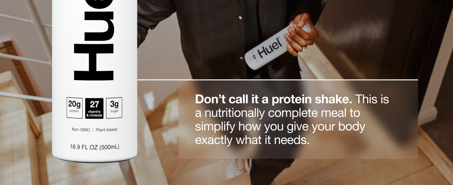 Amazon.com: Huel Ready-to-Drink | Banana Meal Replacement Drink | High Protein Drink ...