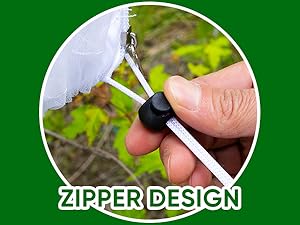 Amazon.com : Large Fruit Trees Netting Zipper - 2Pcs 10X10 FT with Drawstring Bird-Proof,Durable ...