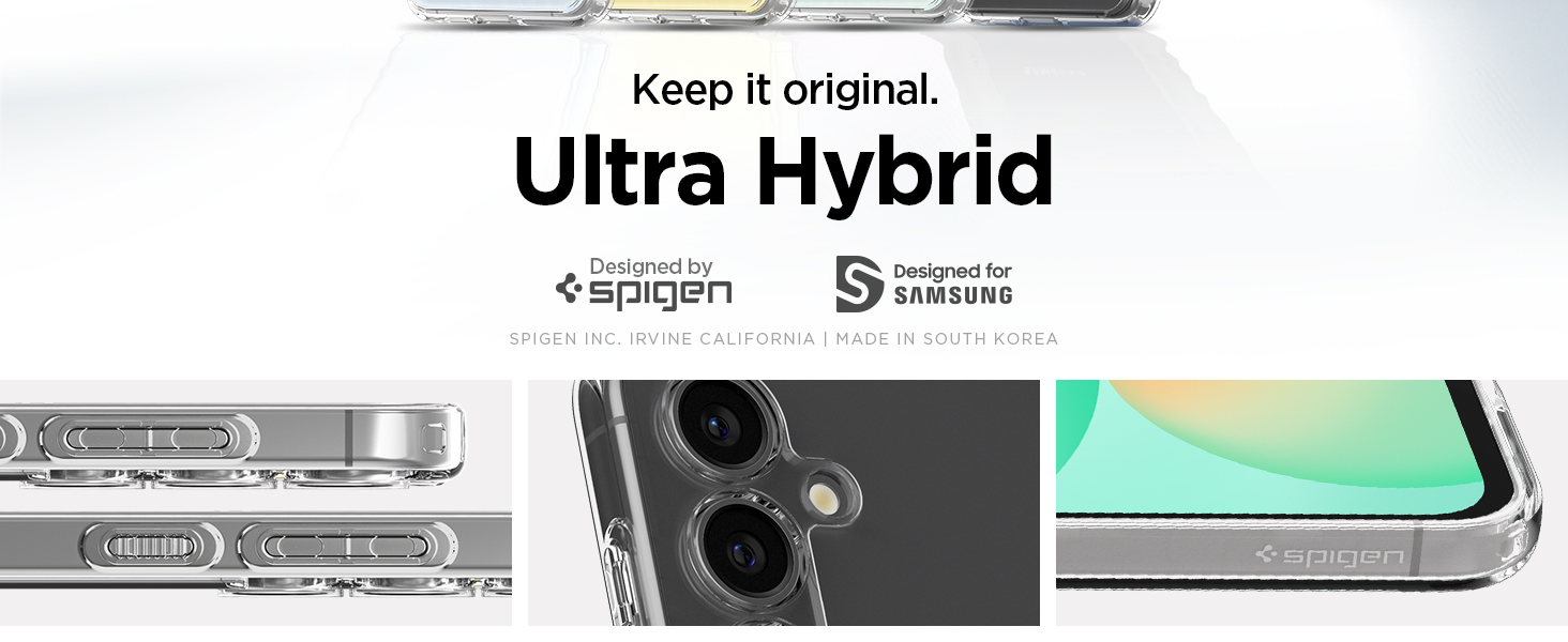 Amazon.com: Spigen Ultra Hybrid Designed for Galaxy S24 FE Case (2024) [Anti-Yellowing], Crystal ...