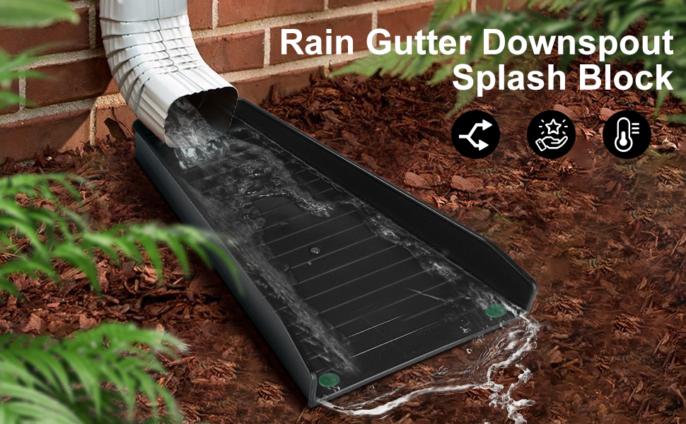 Amazon.com : 2 Pack Gutter Downspout Extensions,Rain Gutter Downspout ...