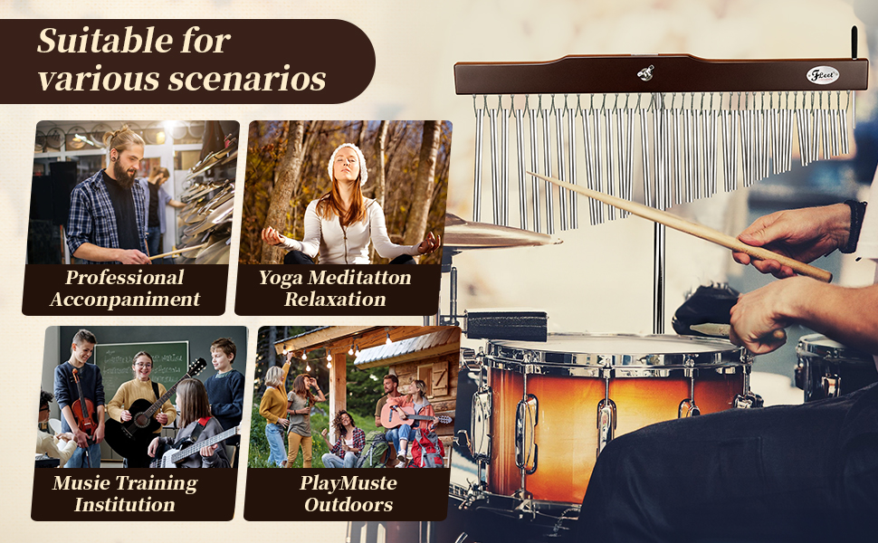 Amazon.com : 36 Tone Bar Wind Chime, Wind Chime Instrument, 28.34-45.3 ...