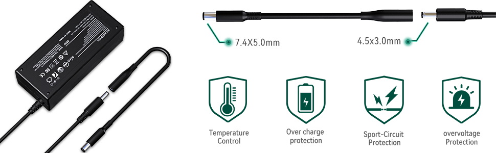 Ladekabel Laptop 65W 45W für Dell Inspiron 11 13 14 15 17 3000 5000 ...
