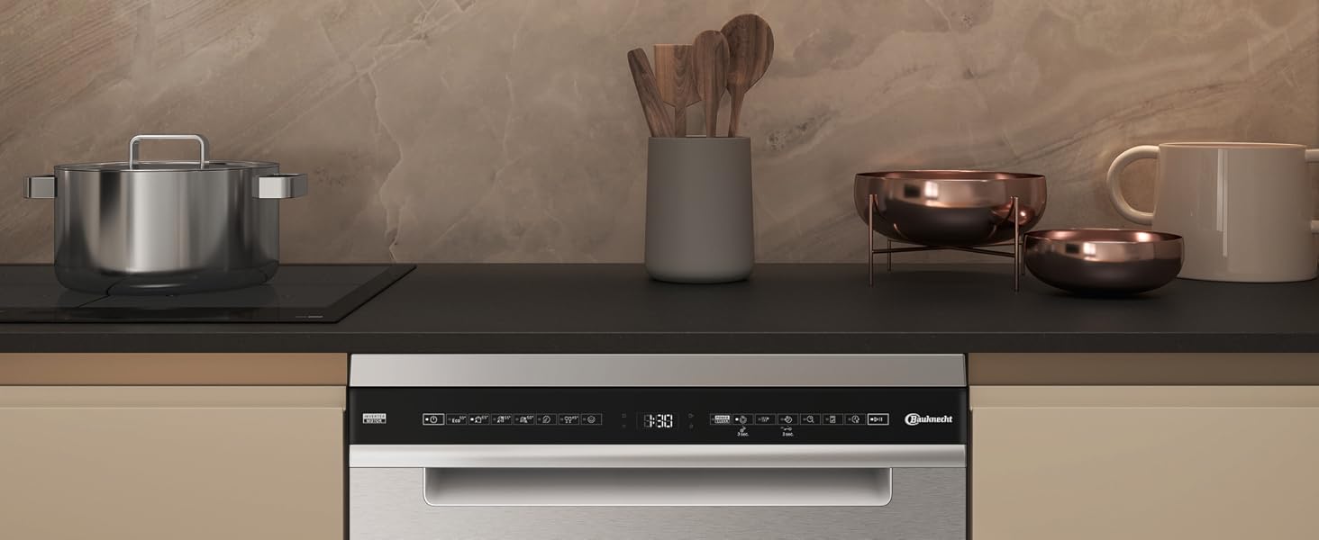 Bauknecht B7f Hs41 X Freistehender Geschirrspüler 60 Cm 15 Maßgedecke Powerclean Pro Effektive