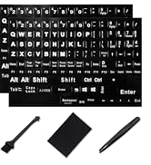 Amazon.com: Spanish Keyboard Stickers[5 in 1],Spanish English Keyboard ...