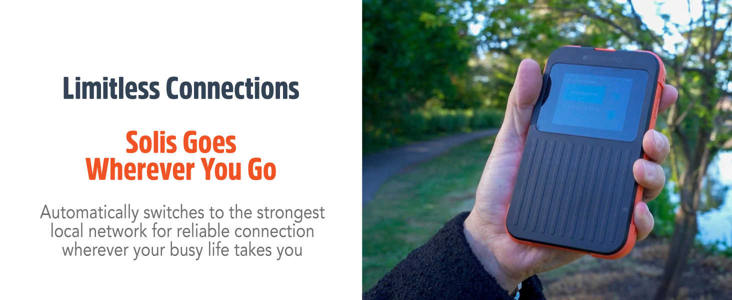 Amazon.com: Solis Pro – Mobile 5G Hotspot and Power Bank, Bundle Includes Lifetime Data (12GB ...