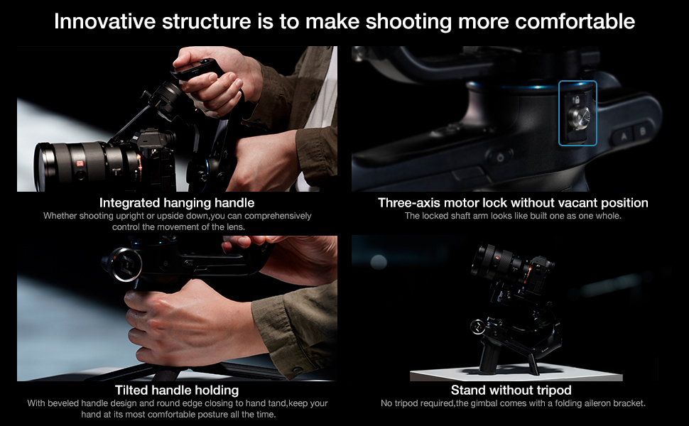 FeiyuTech Official SCORP-C Camera Gimbal,3-Axis Handheld Gimbal Stabilizer for DSLR and ...