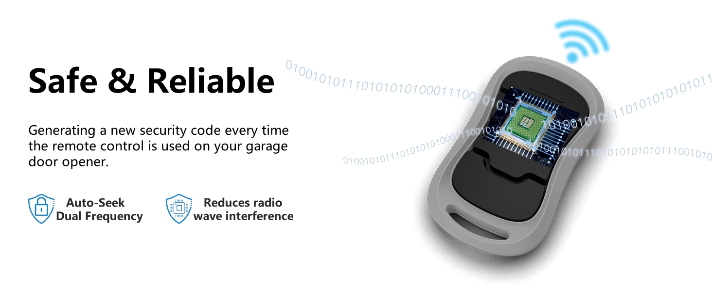 for Genie Intellicode Garage Door Opener Remote G3T-BX G3T-R, for All ...