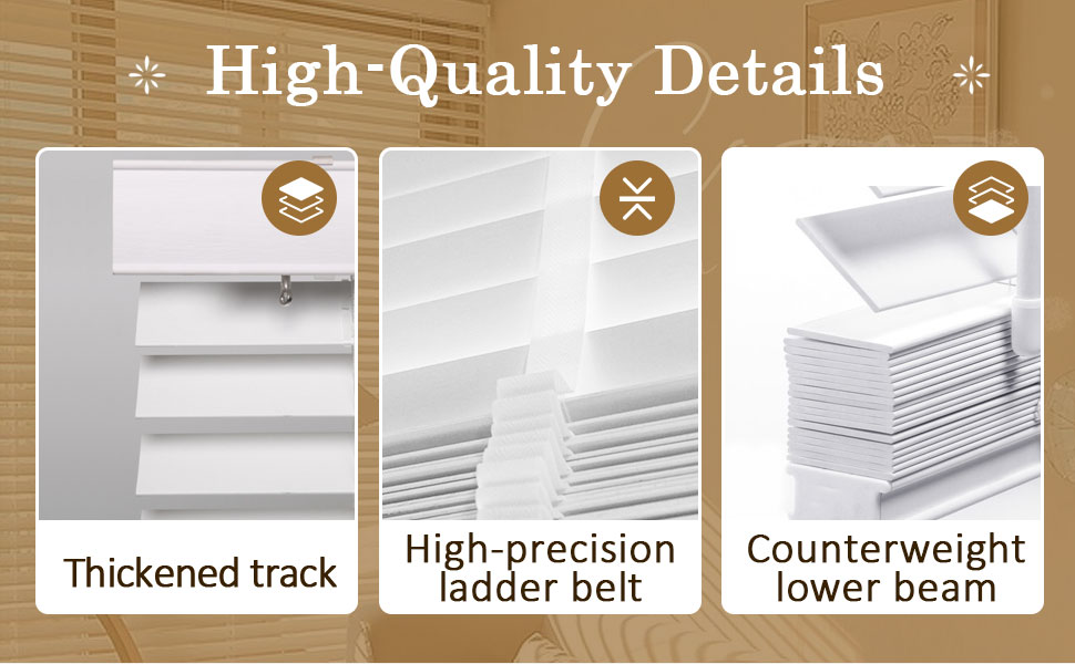 Amazon.com: Custom Faux Wood Blinds 2 Inch Cordless, Wood Blinds for ...