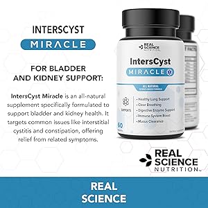 Amazon.com: Real Science Nutrition IntersCyst Miracle A Natural Supplement for Bladder and ...