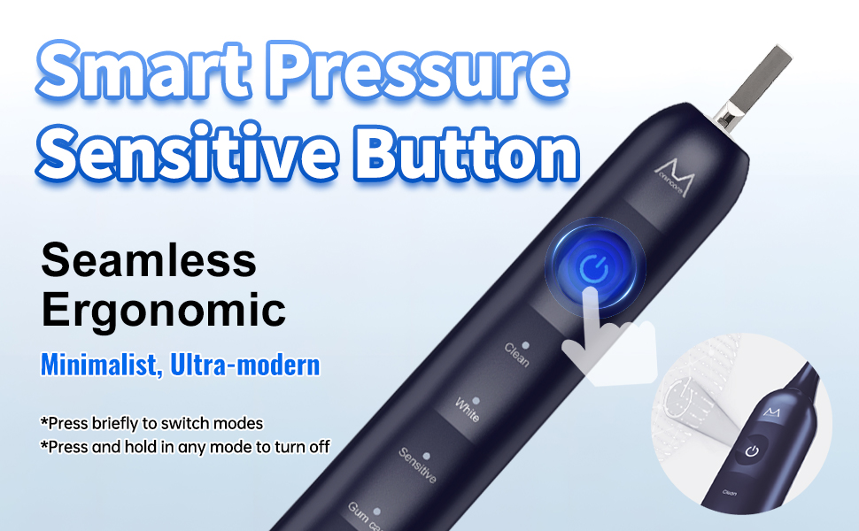 Amazon.com: Marlincare Sonic Electric Toothbrush for Adults Teens: 180 Days Battery Life ...