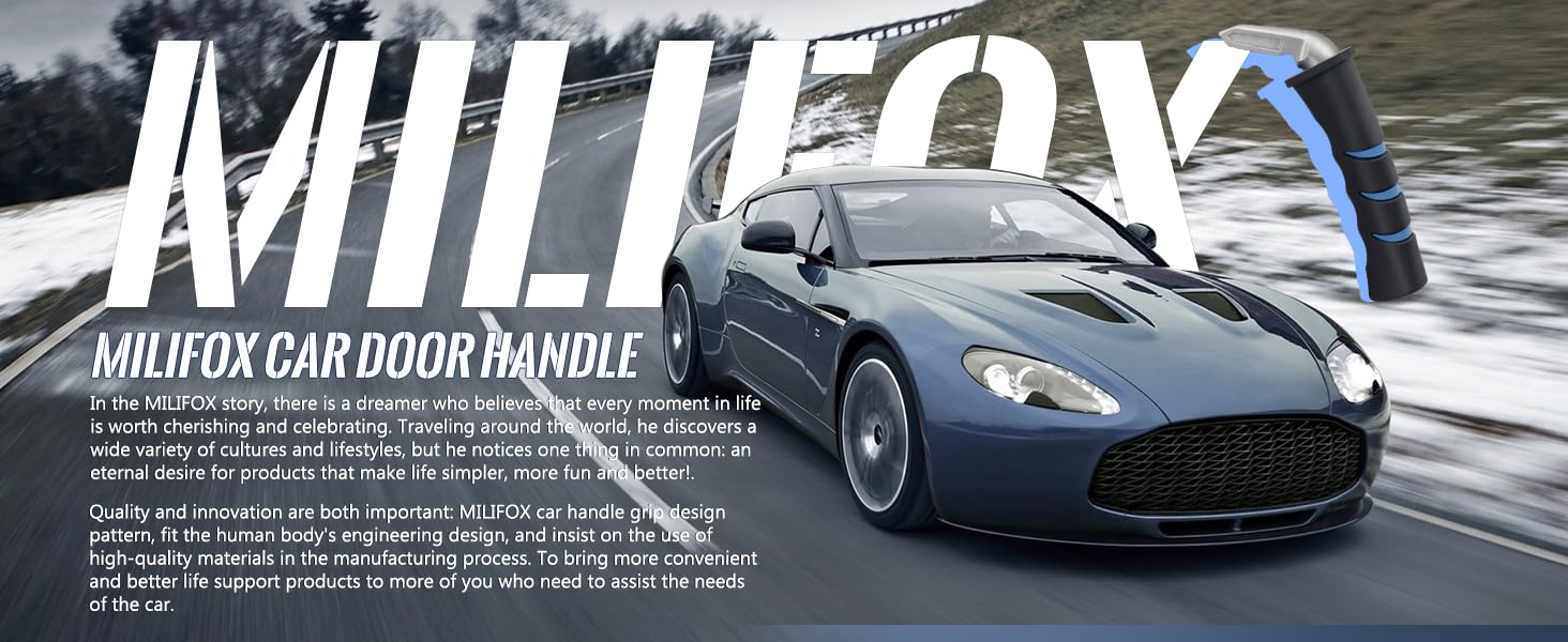 Milifox Car Door Handle Assist for Elderly, Portable Car Handle Support ...