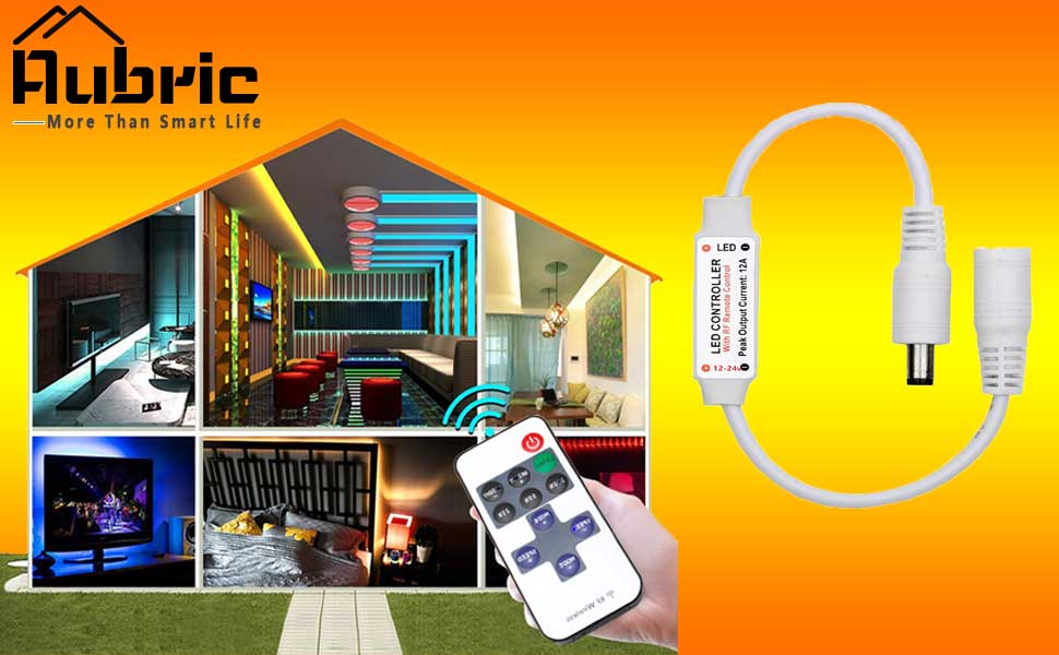 Amazon.com: 2 Pack LED Light Strip Remote Control Mini RF Wireless LED ...