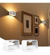 NIORSUN Battery Operated Wall Sconce Set of 2,Gold Rechargeable Wall Lights with 5200mAh ...
