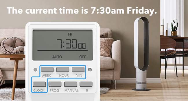 Hbn 7 Day Digital Timer With Countdown Setting Heavy Duty Electrical Socket Plug 20 On Off