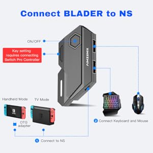 Amazon.com: AIMZENIX Game Controller Emulator for Xbox Series/Xbox One/Xbox 360/PS4/PS3/Nintendo ...