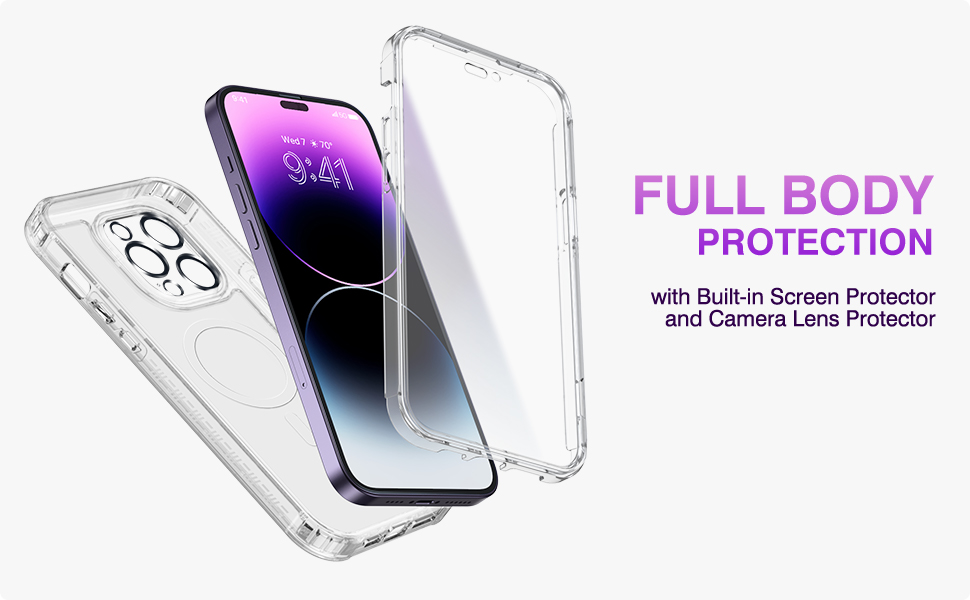 Amazon.com: Diaclara Designed for iPhone 14 Pro Max Case 6.7’’,[Compatible with Mag Safe] [2023 ...