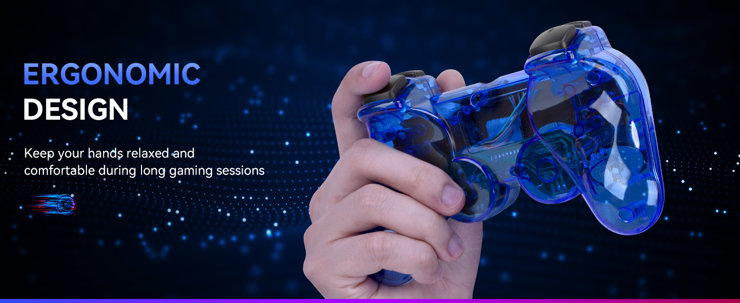 Amazon.com: Doueuain Wired Controller for PS2, 2 Pack Gamepad Remote ...