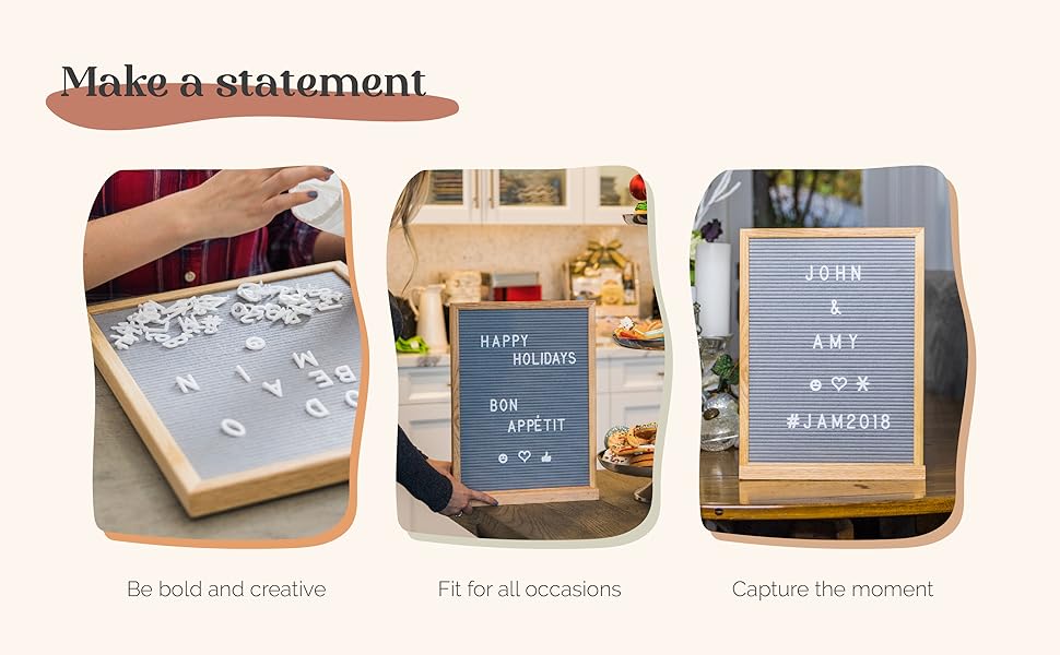 Amazon.com : Felt Letter Board - 680 Letters, Numbers & Symbols, 16 x ...