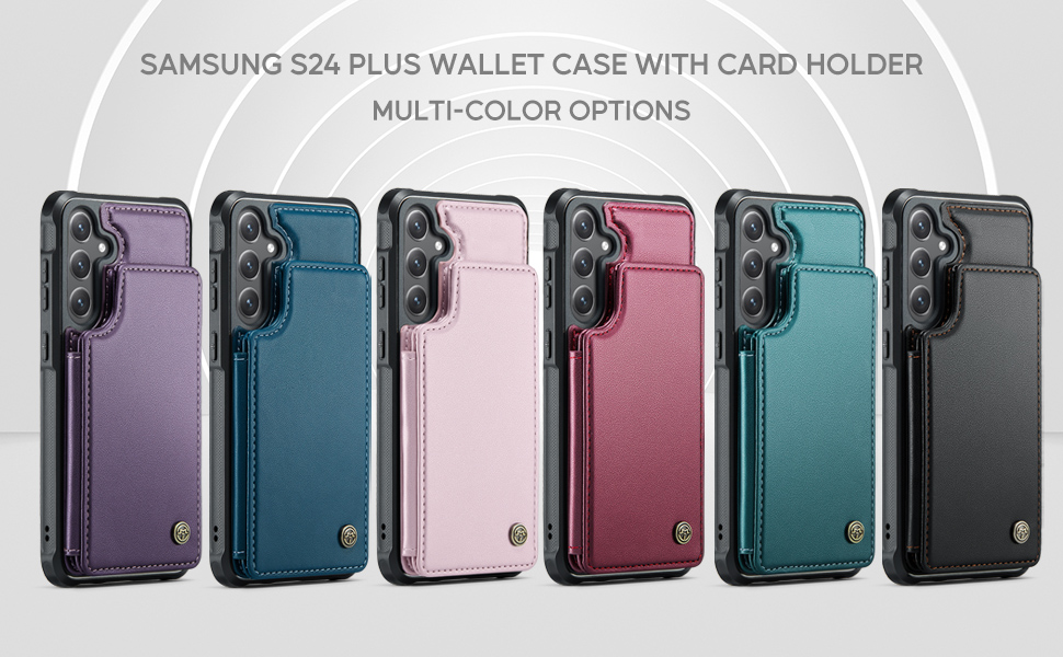 Amazon.com: Vinich for Samsung Galaxy S24 Plus Case with Card Holder, for Samsung S24 Plus ...