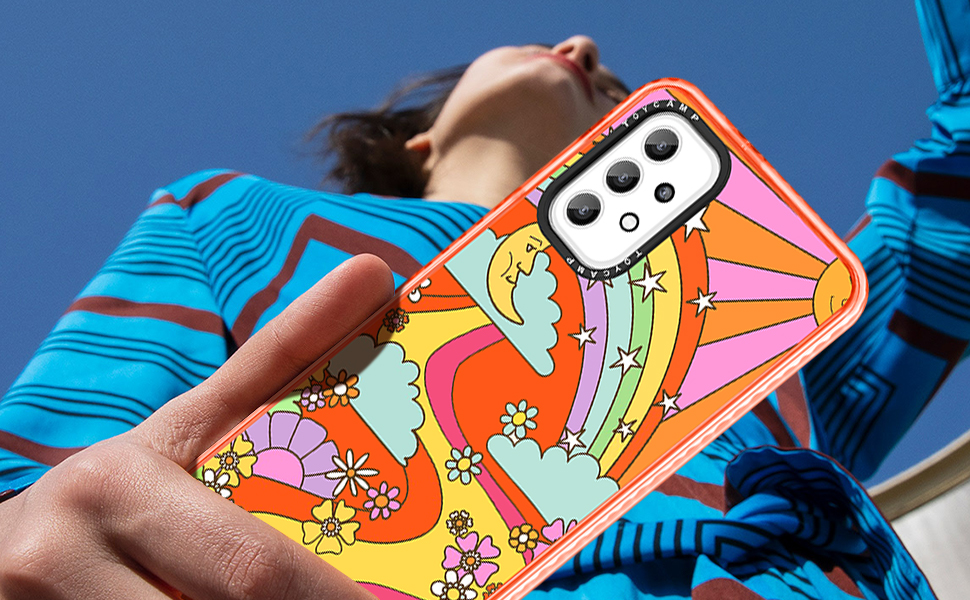 Amazon.com: Toycamp for Samsung A52 Case(Also for Samsung A52s Case) Case, Cute Funny Sun Moon ...