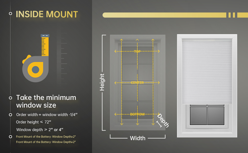Amazon.com: CINONEKO Motorized Cellular Shades Solar Powered Blackout 【Free Solar Panel+Magnetic ...