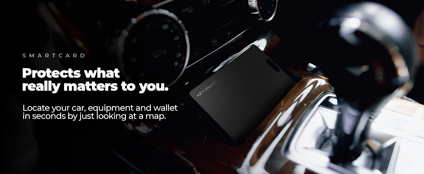 KeySmart SmartCard Wallet Tracker Card, Compatible with Apple Find My App, Rechargeable Thin GPS ...