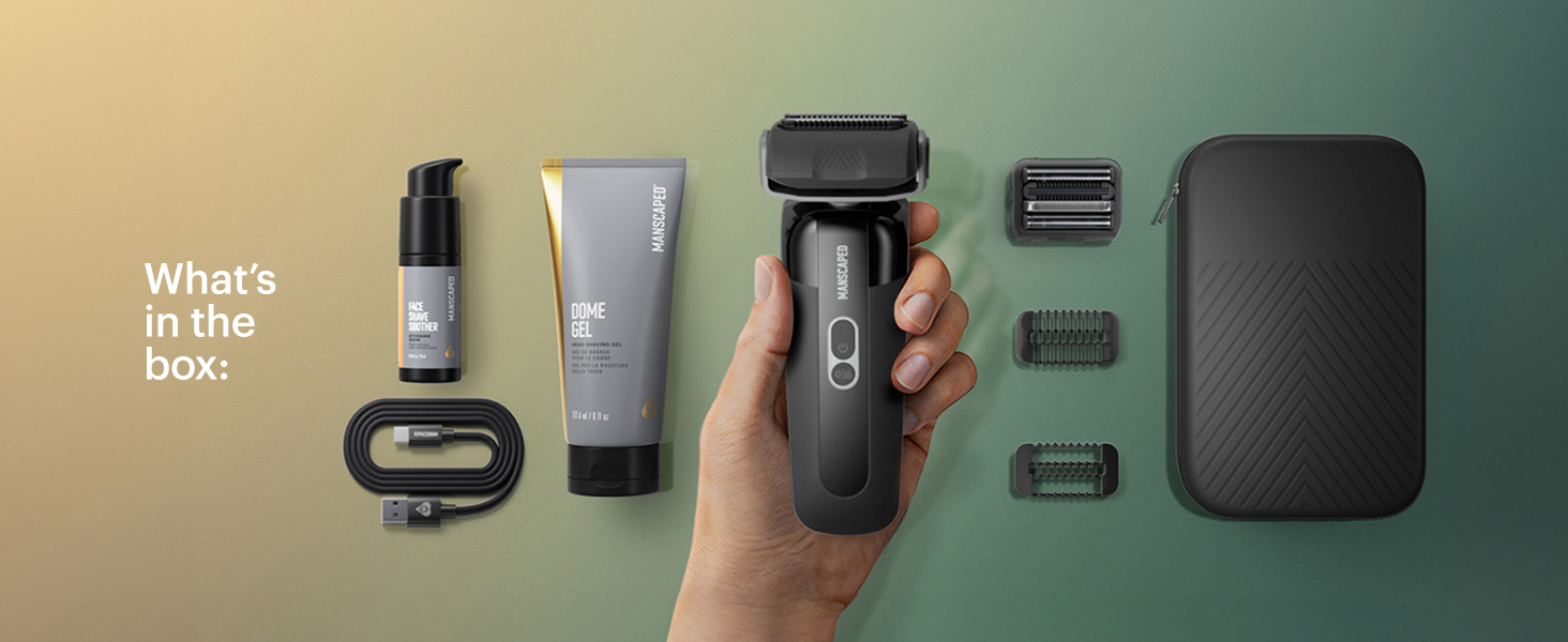 Amazon.com: MANSCAPED® The Chairman™ PRO Package - Men’s Electric Face Shaver with Two ...