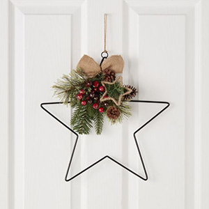 Amazon.de: SILARLAIT 7 Stück Metall Stern Schwarz, 1er 40/30/25/20 cm & 3er 10cm Metallstern ...