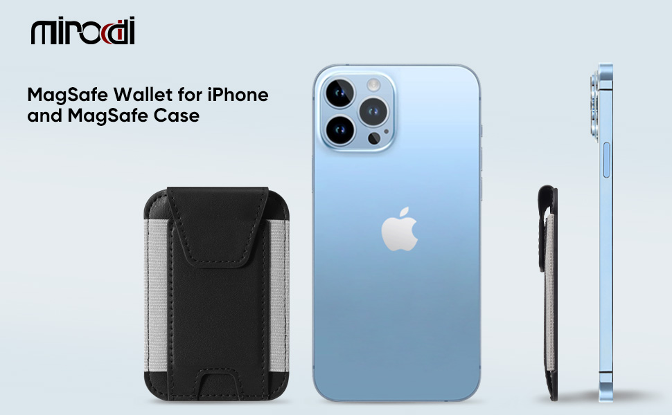 Amazon.com: Miroddi 2023 New Upgrade MagSafe Wallet with Privacy Flap Cover, Magnetic Wallet ...