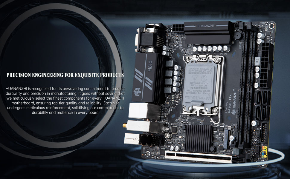 Amazon.com: HUANANZHI HUANAZHI LGA 1700 Intel 12th/13th Motherboard H610M ITX Efficient and ...