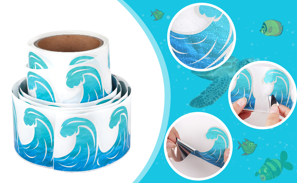 Amazon.com: Ocean Waves Bulletin Board Border Trim Paper Self Adhesive ...