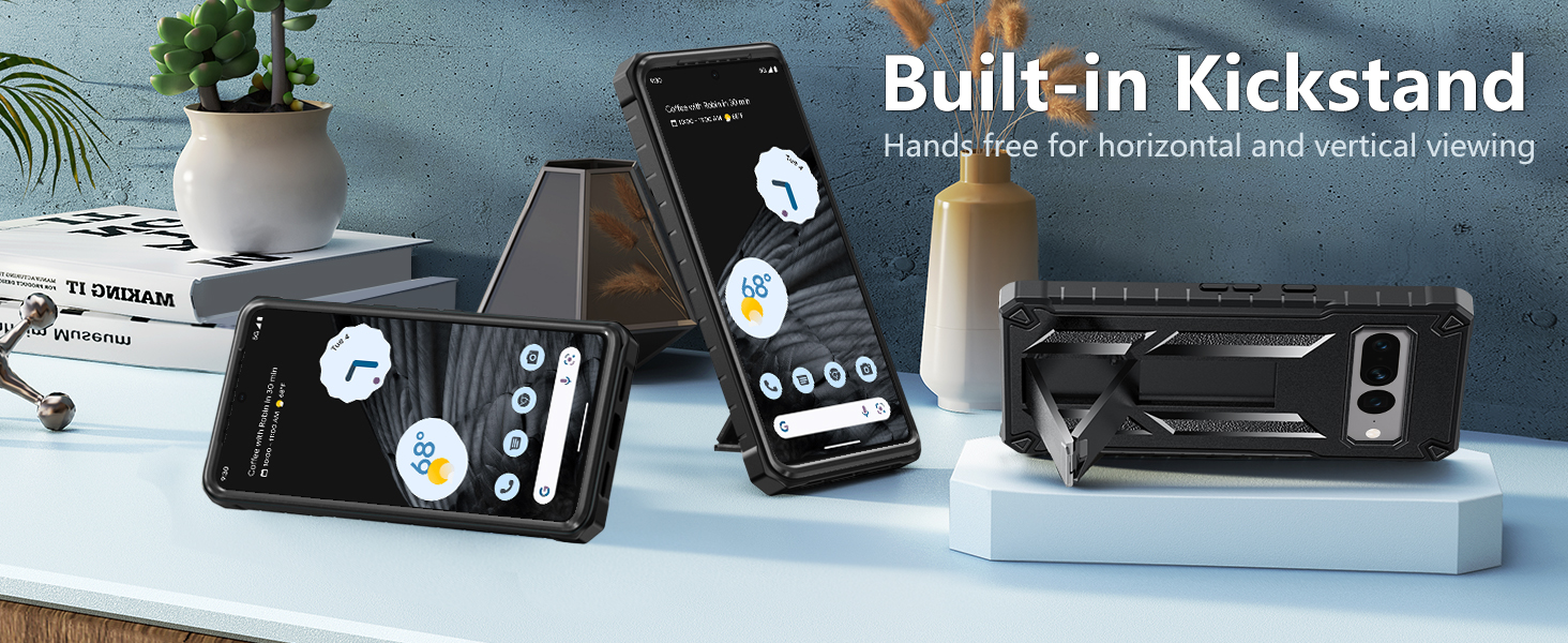 Amazon.com: FNTCASE for Google Pixel 7-Pro Phone Case: Shockproof Protective with Built-in ...