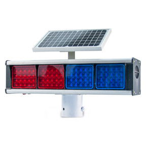Amazon.com: Y DIANS S Solar Strobe Light Red and Blue Double-Sided Security Alarm Lights IP65 ...