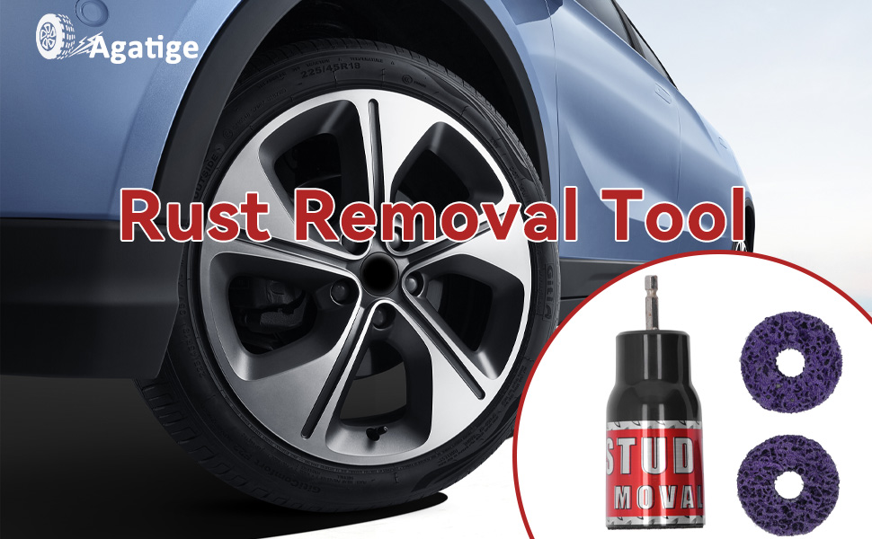 Amazon.com: Stud Rust Removal Tool, Wheel Cleaning Tool Metal Rescue Wheel Hub Cleaner Wheel ...