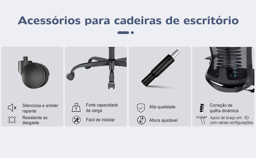 Cadeira de escritório Python Fly malha ergonômica - apoio da lombar ...