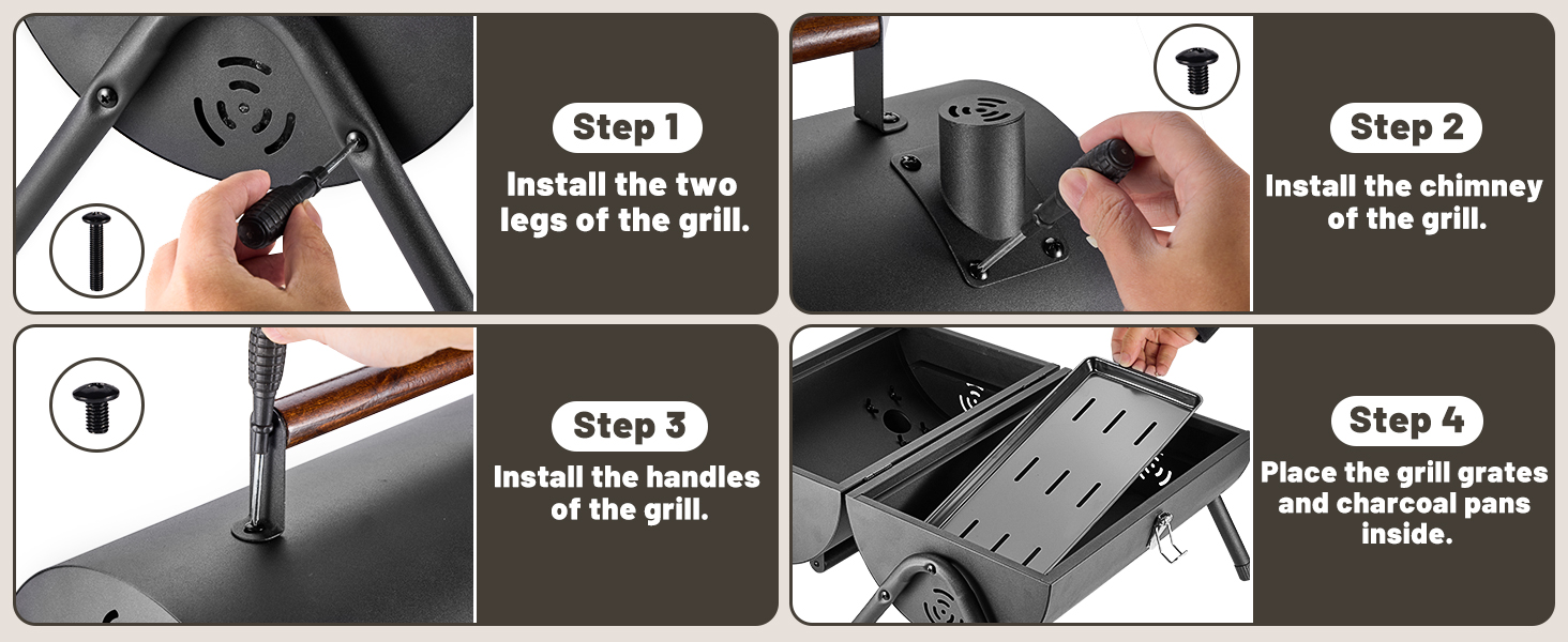 Amazon.com: Portable Charcoal Grill Outdoor Stove: BBQ Easy to take Two Side Carbon Griller ...