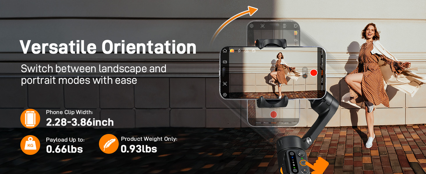 Amazon.com: hohem iSteady V3 Gimbal Stabilizer for iPhone, 3-Axis Phone ...