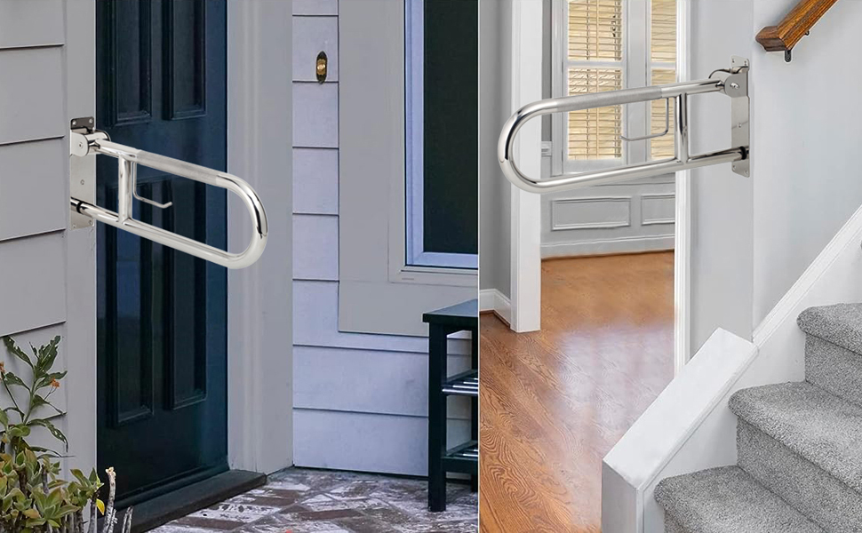 Amazon.com: Rackickyer Handicap Grab Bar, 23.6 Inch Stainless Steel Toilet Safety Rails ...