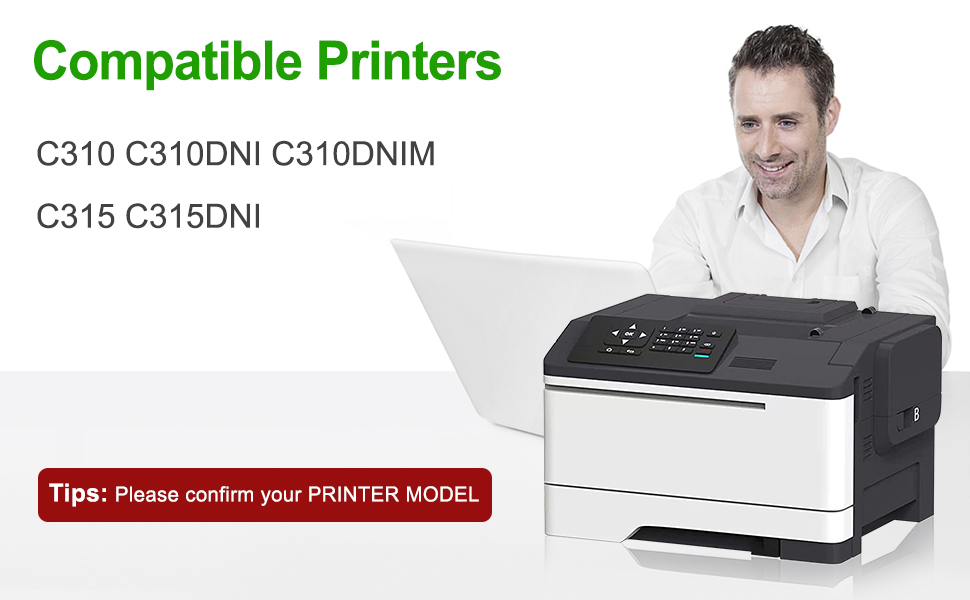 Amazon.com: SINOPRINT Remanufactured C310 C315 Toner Cartridge Replacement Ink 006R04356 for ...