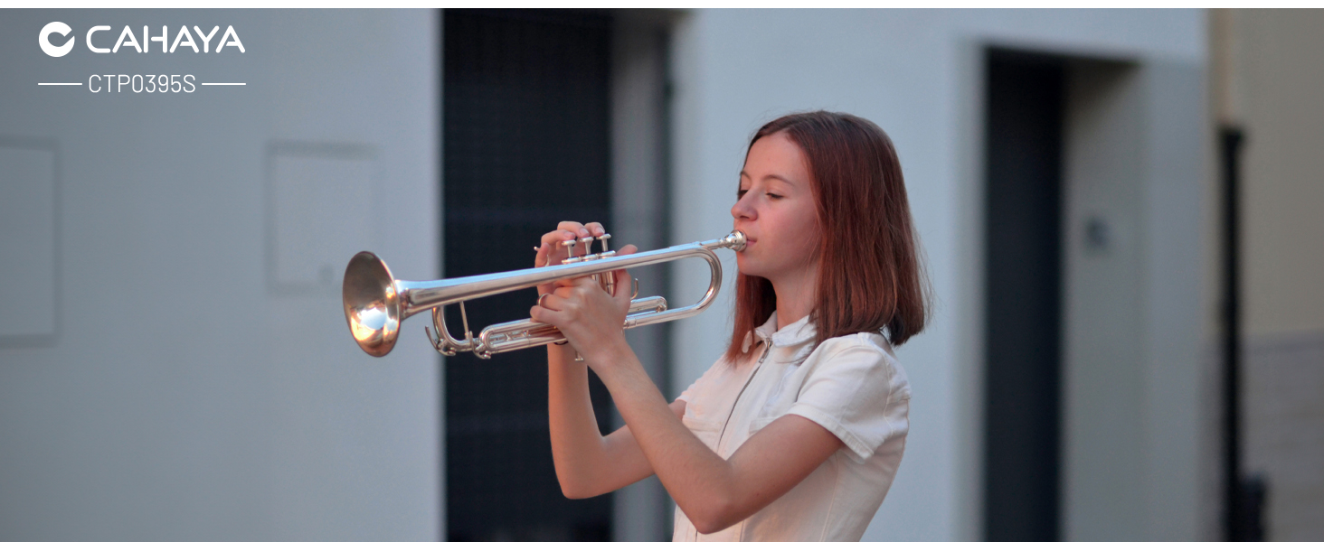 Amazon.com: CAHAYA Bb Trumpet Instrument Trompeta: Brass Student ...