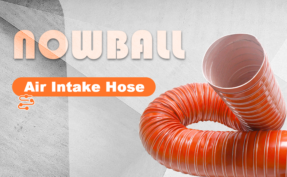 Amazon.com: 4" Automotive Air Ducting Hose, Length 1 Meter-3.3 Feet, Silicone Flexible Brake ...