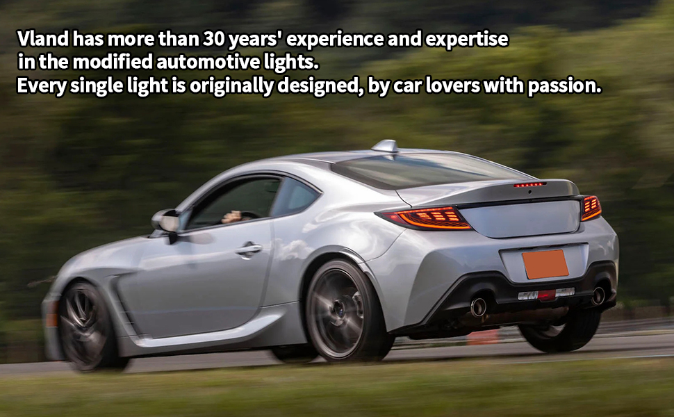 Amazon.com: VLAND LED Tail lights Assembly Fit for Toyota GR86/ Subaru BRZ 2nd Gen ZN8/ ZD8 2021 ...