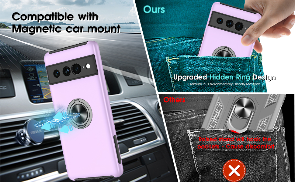 Amazon.com: for Pixel 7 Pro Case with HD Screen Protector, [Scratch Resistant]+[Heat Dissipation ...