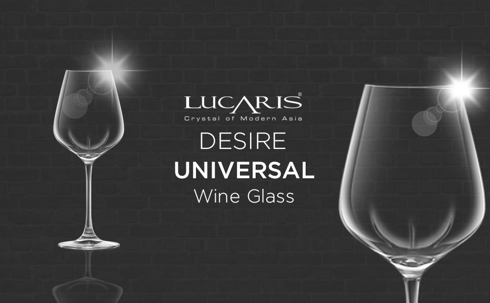 Buy LUCARIS Desire Wine Glass Set Universal 420 ml | Red Wine & White Wine Party Glasses Online ...