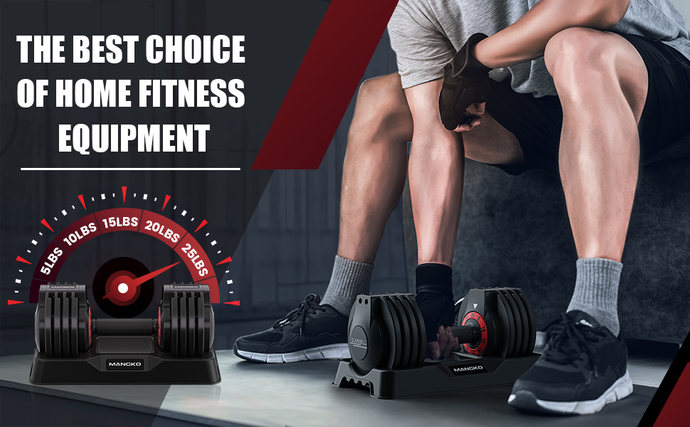 Amazon.com : Adjustable Dumbbell Set 25LB Single Dumbbell Weights, 5 in ...