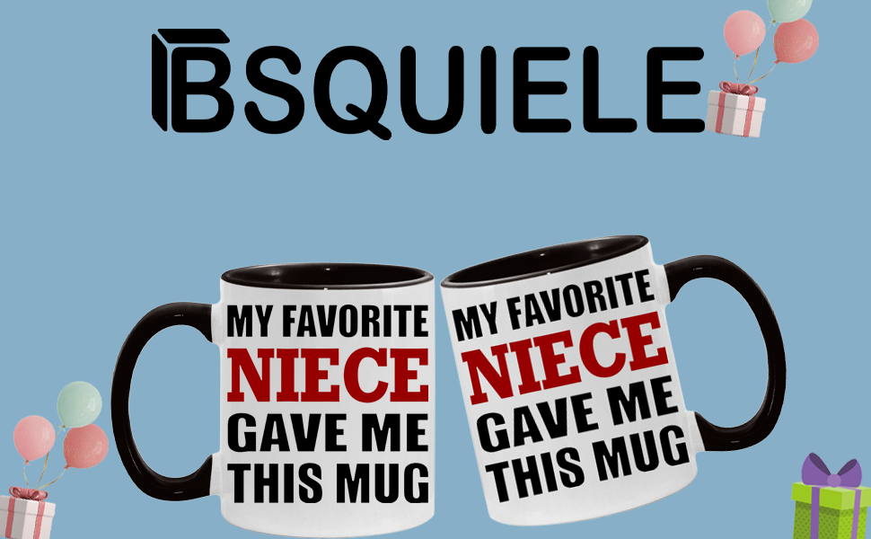 Amazon.com: BSQUIELE My Favorite Niece Gave Me This Mug, Uncle Mug, Aunt Mug, Aunt Gifts, Uncle ...
