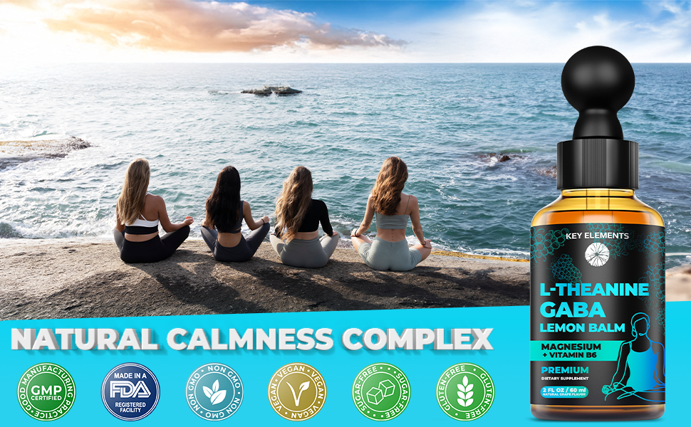 Amazon.com: Liquid GABA with L Theanine Supplement | Gaba 500mg and L Theanine 200mg | L ...